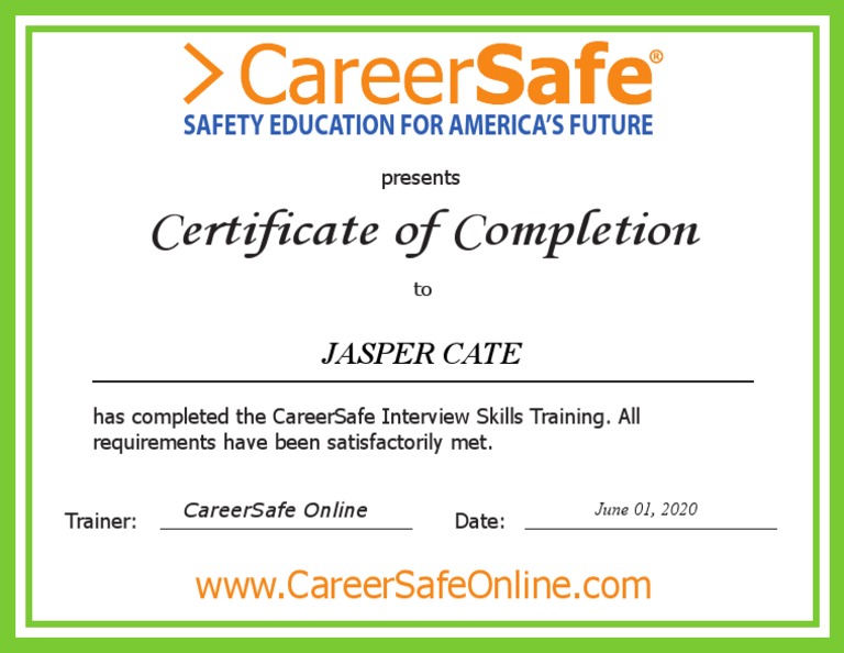 Careersafe | PDF