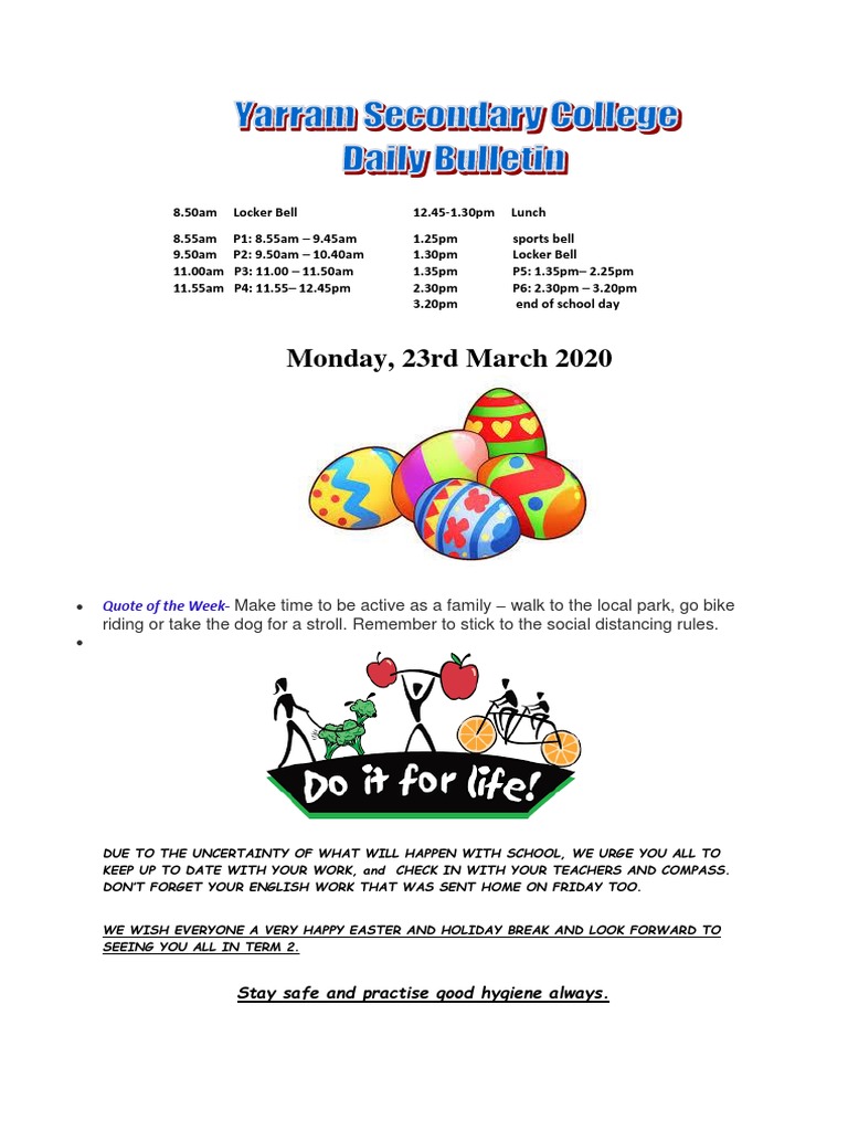 mONDAY 23RD March 20 | PDF | Transport
