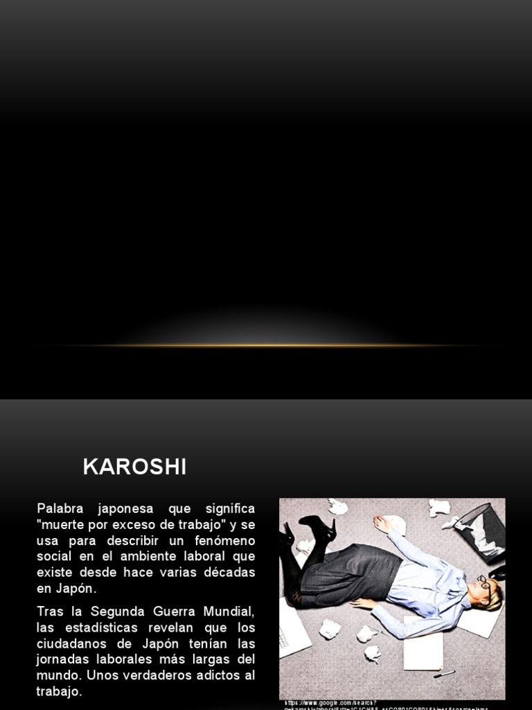 Karoshi Exposición | PDF | Japón | Estrés (biología)
