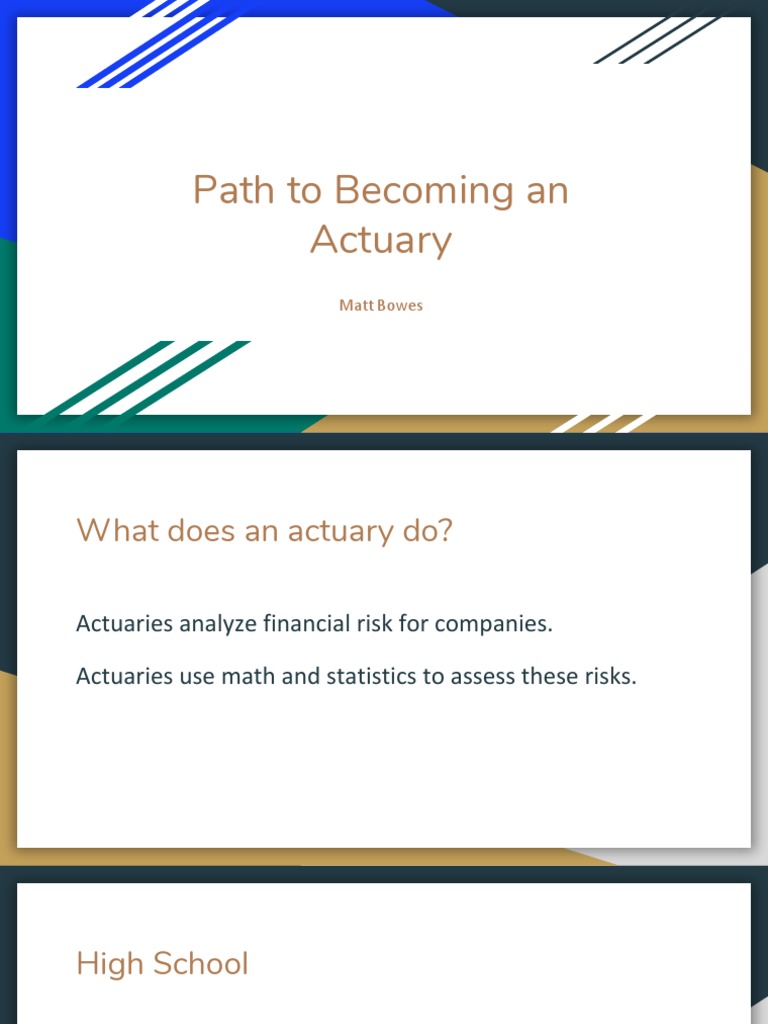 Path To Becoming An Actuary | PDF