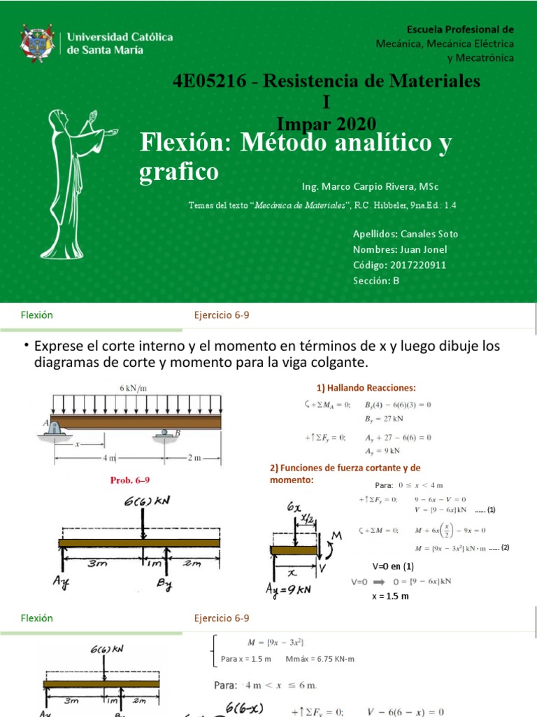 Metodo Analitico y Gráfico para Vigas Resis de Materiales | Descargar gratis PDF | Resistencia ...