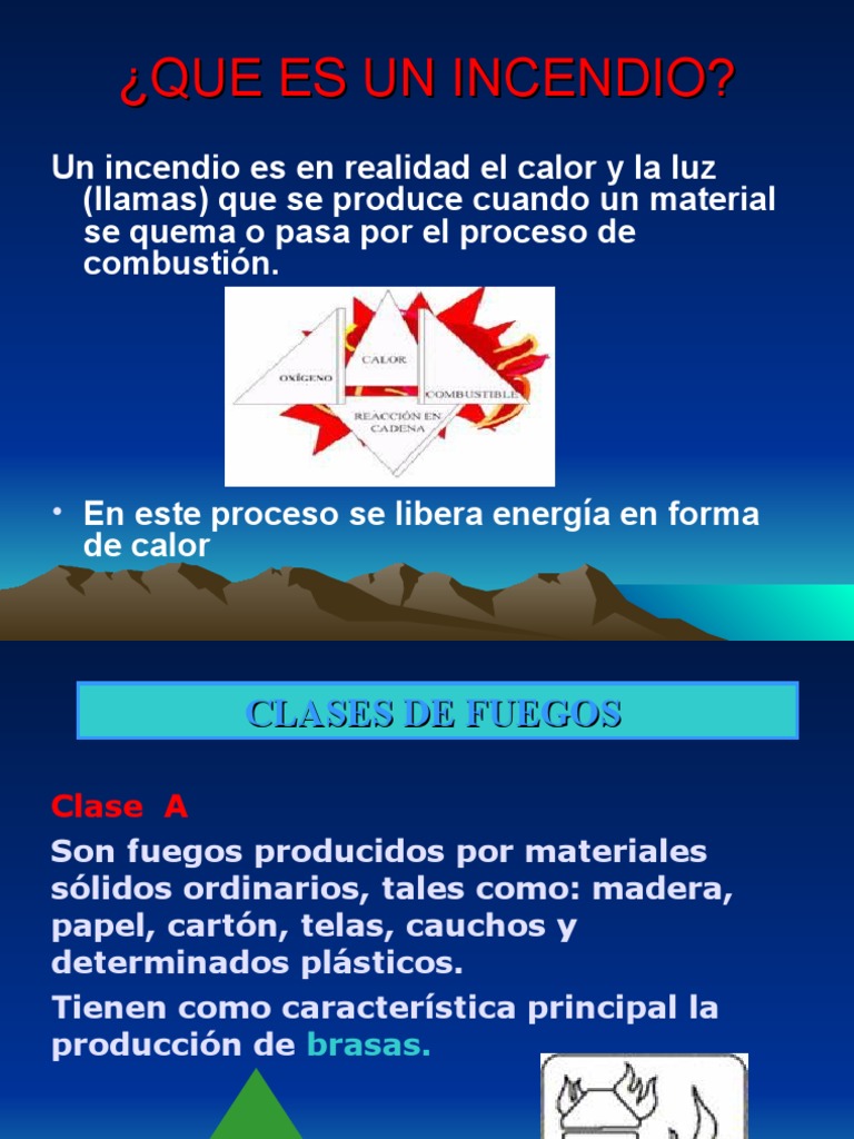 Que Es Un Incendio | PDF | Incendios | Combustión