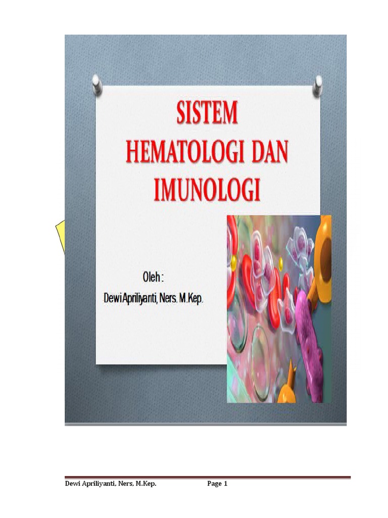 Modul Sistem Imun & Hematologi Praktikum | PDF | Sains & Matematika ...