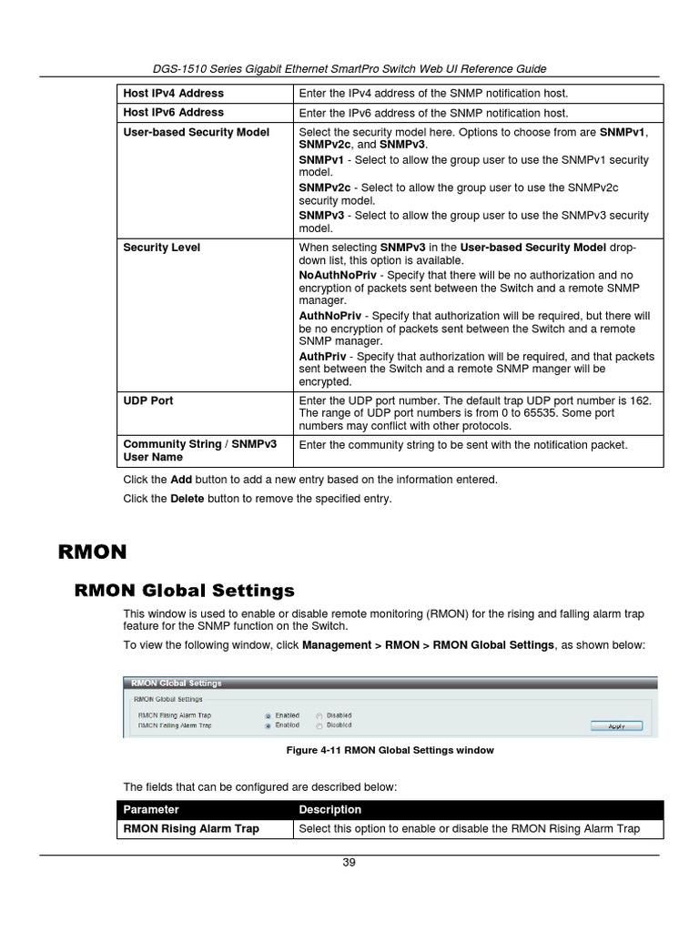 Dgs-1510 Series Gigabit Ethernet Smartpro Switch Web Ui Reference Guide ...