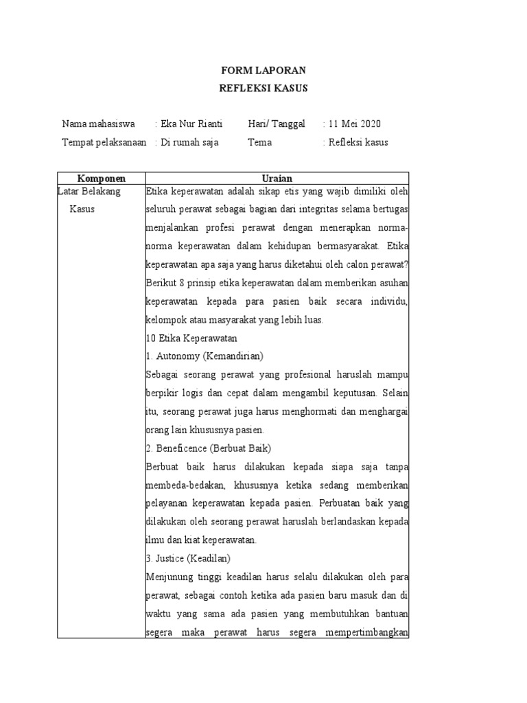 Refleksi Kasus | PDF