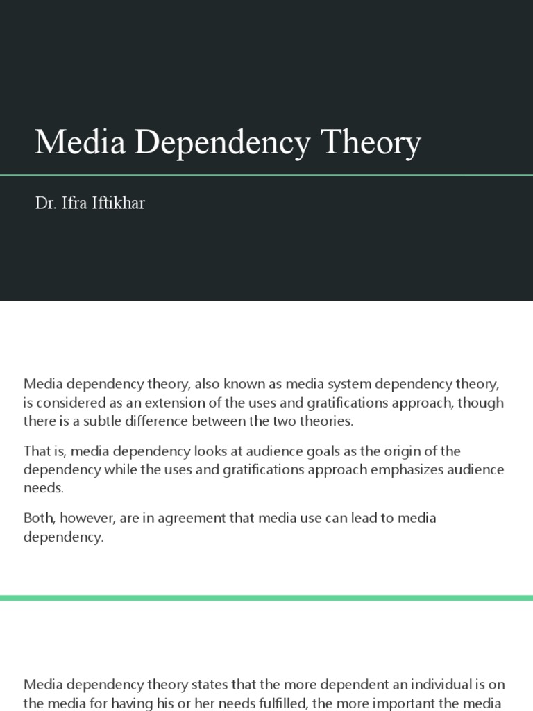 Lecture 3 - Media System Dependency Theory | PDF | Attitude (Psychology ...