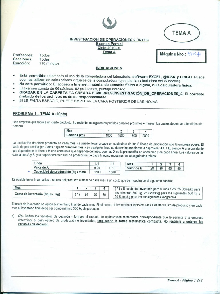 Iop2 Parcial 201901 | PDF