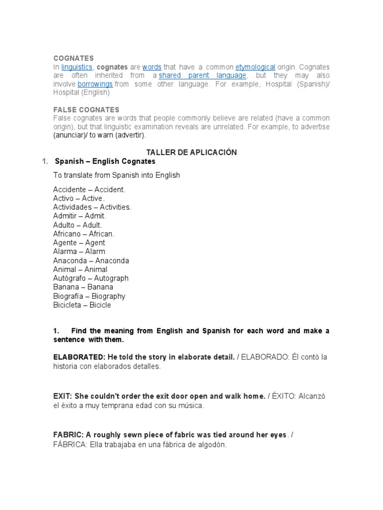 COGNATES | PDF | Symbols | Linguistics