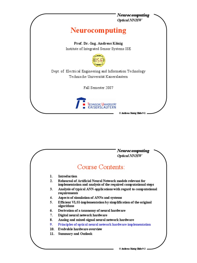 Neurocomputing Chap9 2 PDF | PDF | Nonlinear Optics | Computational ...