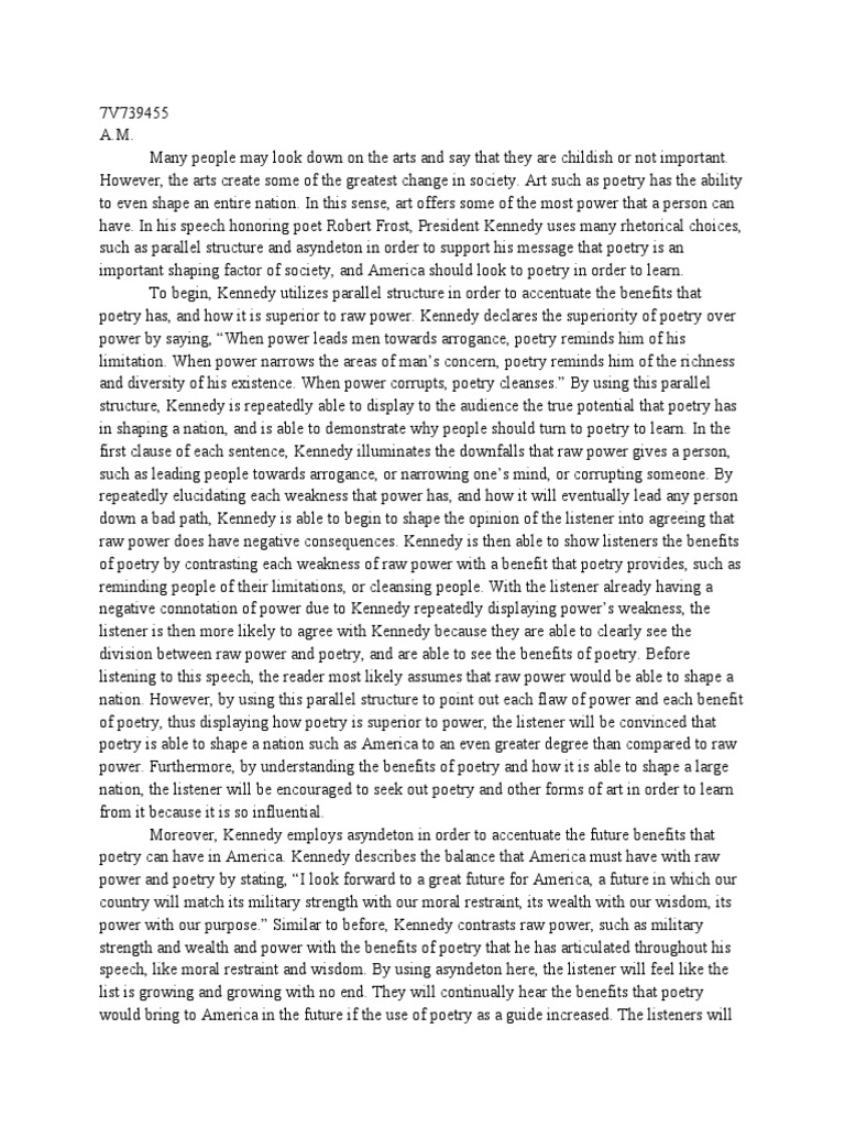 AP English Lang Rhetorical Analysis | PDF | Poetry | Psychological Concepts