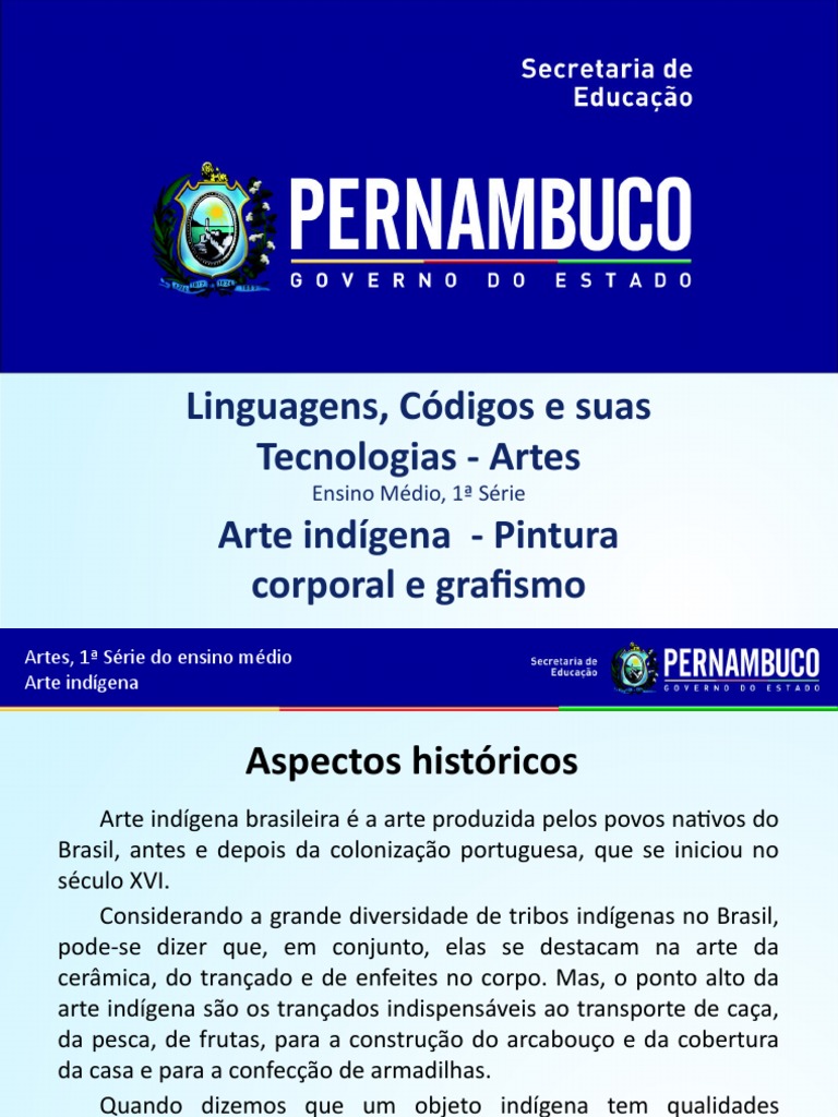 Arte Indígena Pintura Corporal e Grafismo | PDF | Creative Commons ...
