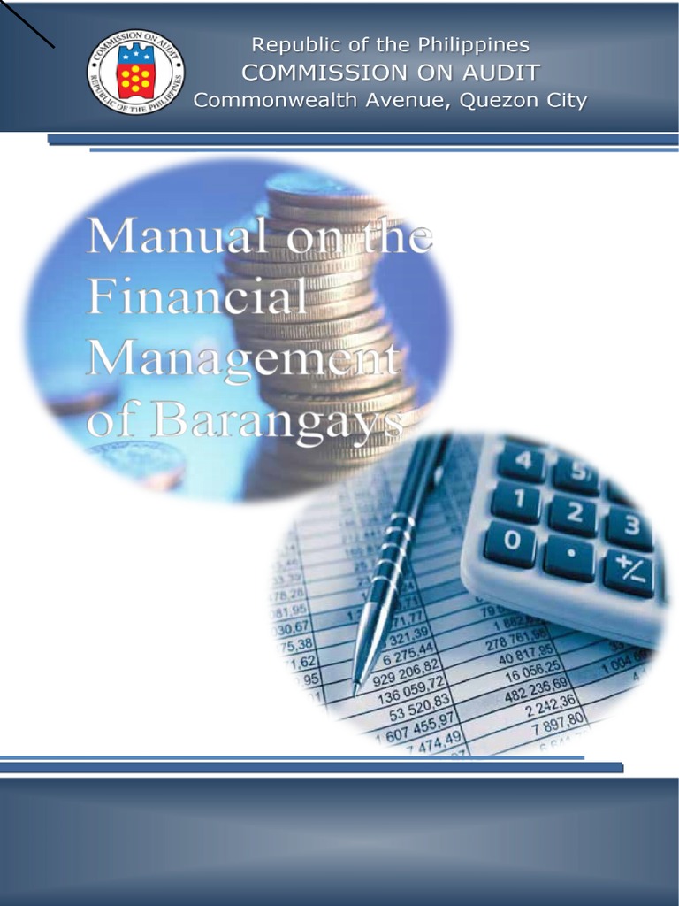 Manual On Barangay Financial Management 1 | PDF | Depreciation | Expense