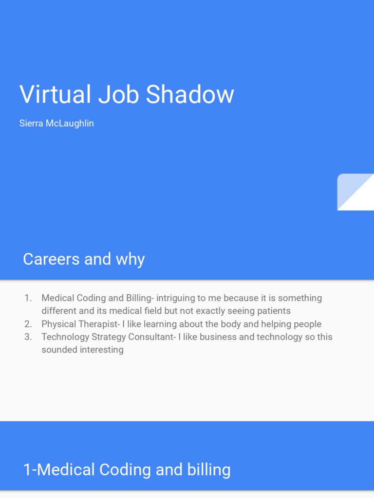Virtual Job Shadowing | PDF