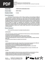 GEC 005 Purposive Communication Reviewer PDF | PDF | Globalization | Communication