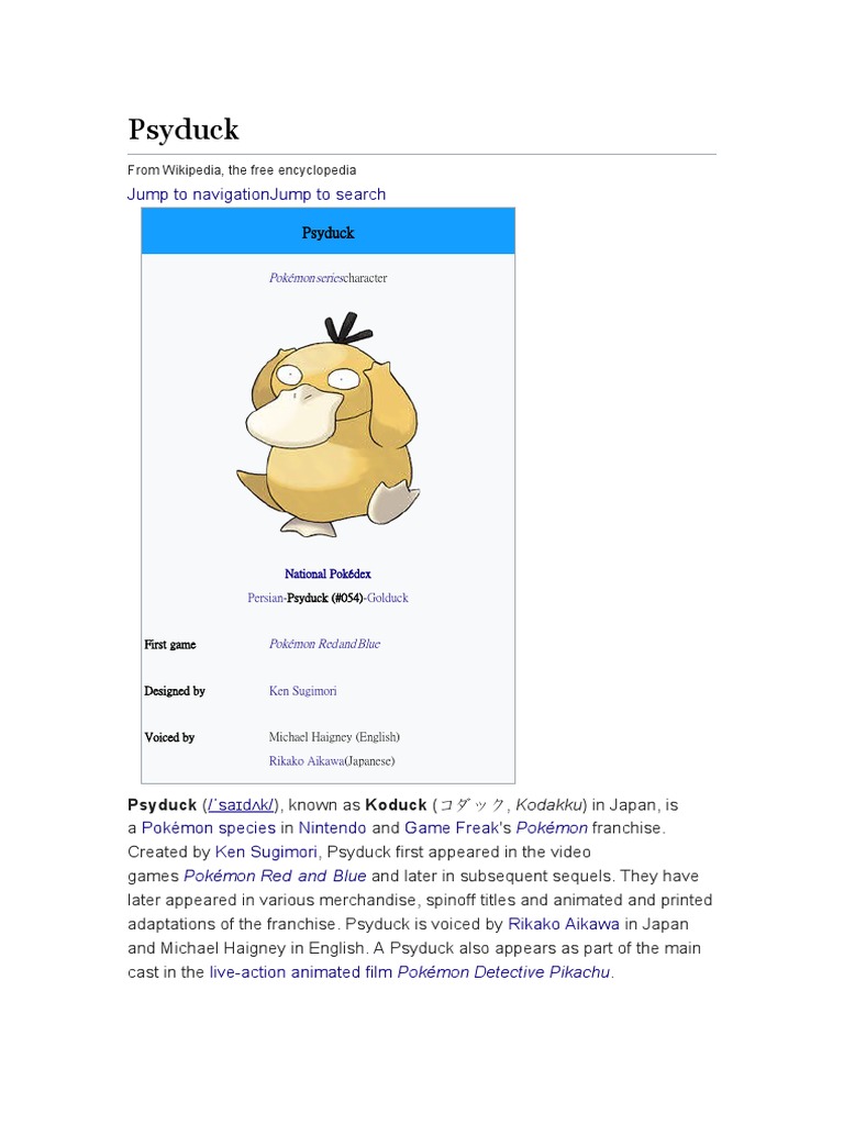 Psyduck | PDF