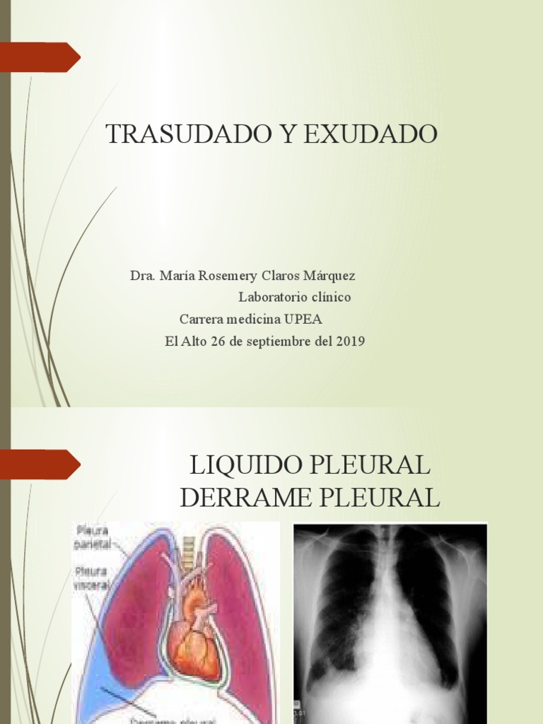 Exudado y Trasudado | PDF | Meningitis | Fluido cerebroespinal
