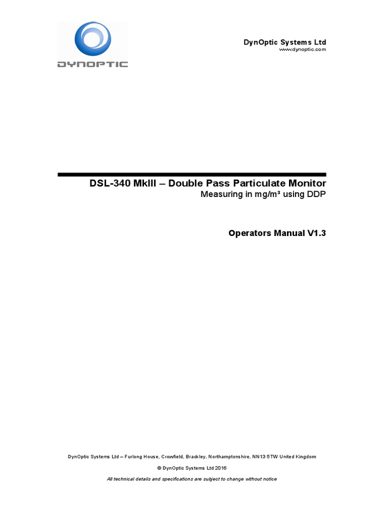 DSL-340 MkIII Operators Manual V1.3 | PDF | Computer File | Personal Computers