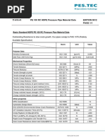 PE100 Material Properties Overview | PDF | Yield (Engineering ...