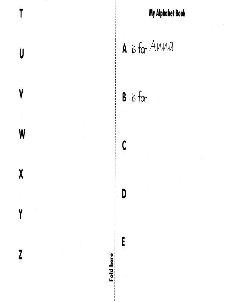 My Alphabet Book PDF | PDF