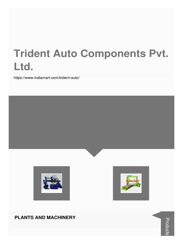 Trident Auto Components PVT LTD | PDF