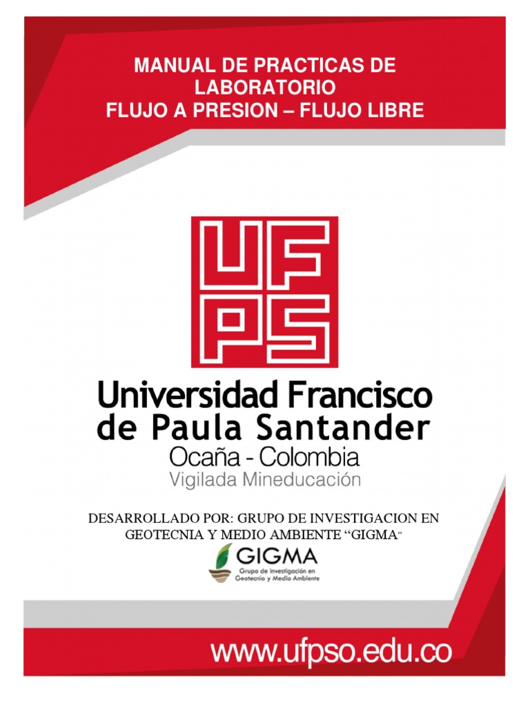 Guia Laboratorio Hidraulica Formato UFPSO | PDF | Fricción | Descarga (hidrología)