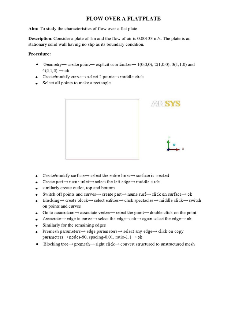 Flow Over Flat Plate | PDF