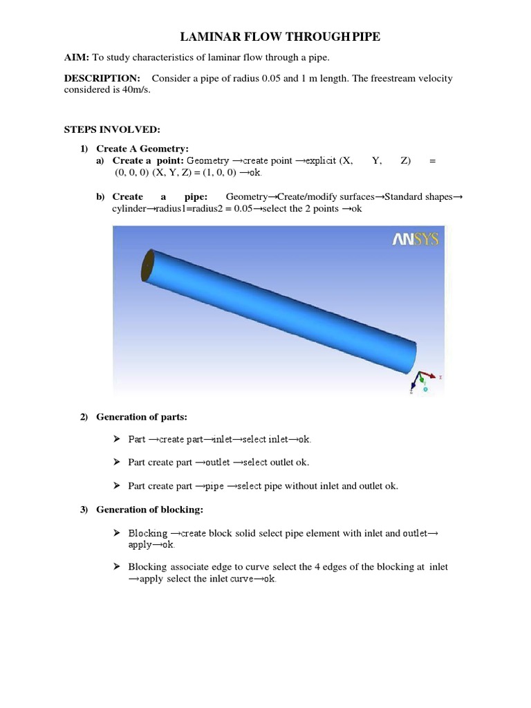 Laminar Flow Through Pipe | Download Free PDF | Fluid Dynamics | Classical Mechanics