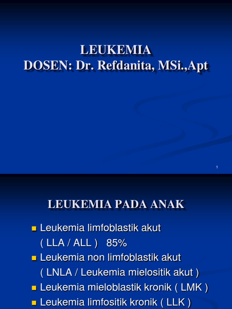 Leukemia PDF | PDF | Pengembangan Diri | Kesehatan Holistik