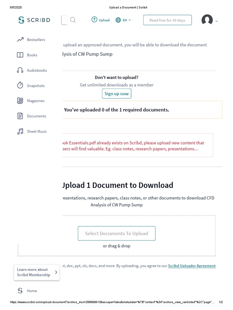 How To Upload Guide | PDF | Scribd | Cyberspace