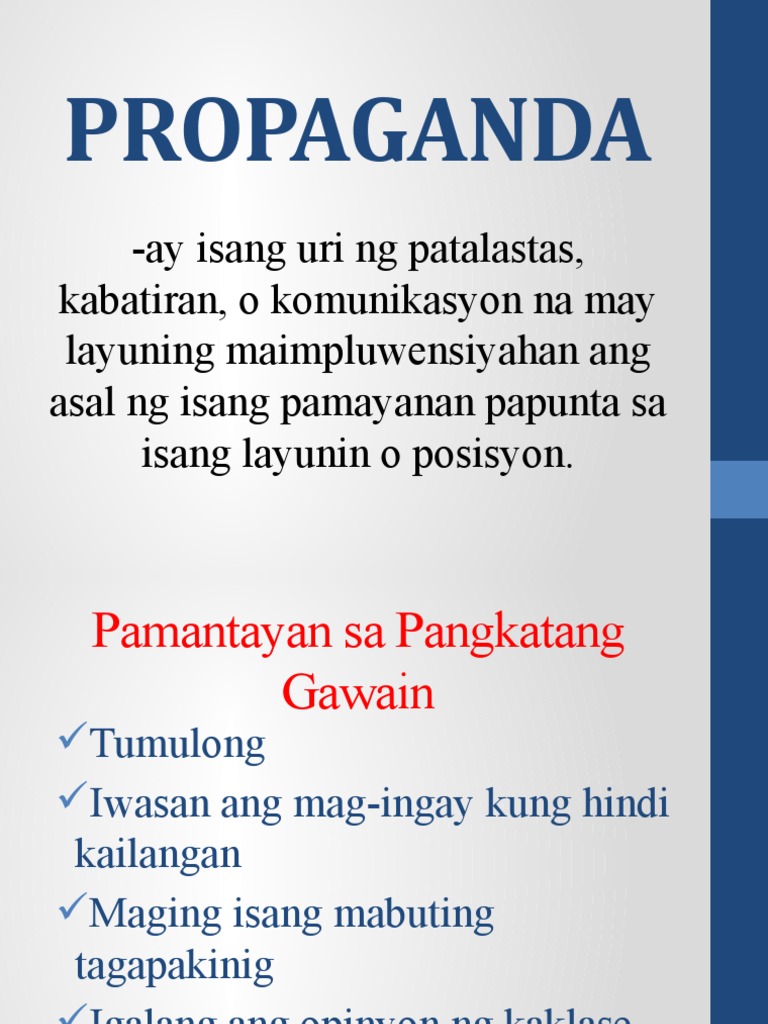 Propaganda | PDF