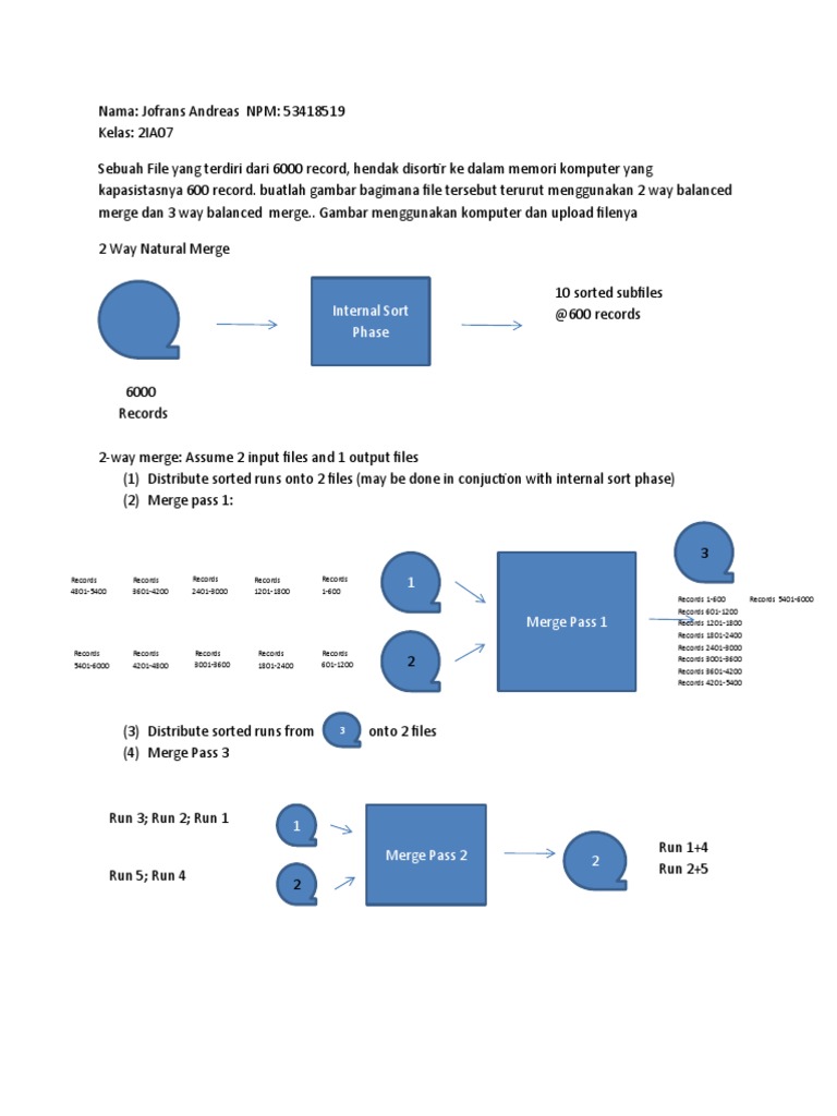 Internal Sort Phase | PDF | Algorithms And Data Structures | Algorithms