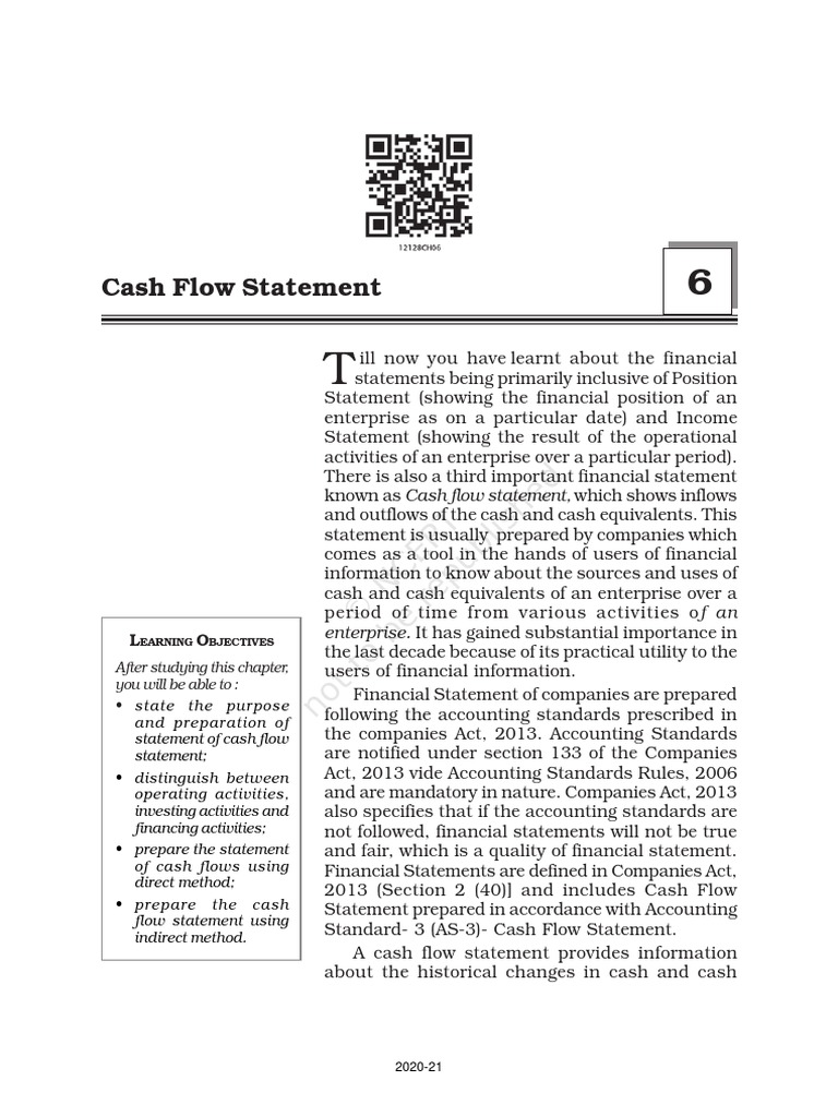 Cash Flow Statement Pdf Pdf Cash Flow Statement Income Statement