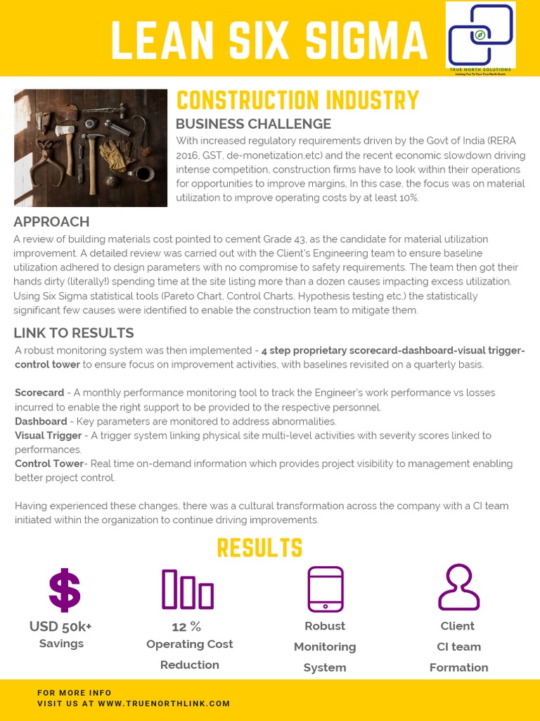 Lean Six Sigma: Construction Industry | PDF | Outsourcing | Six Sigma