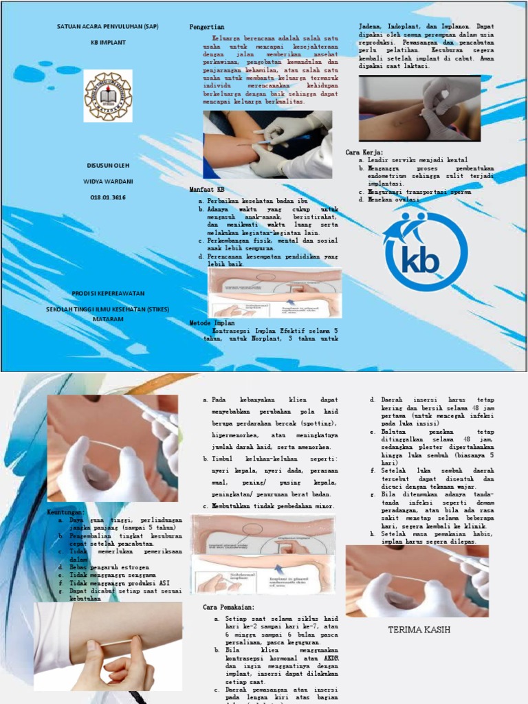 Widya Satuan Leaflet Acara Penyuluhan KB Implant | PDF