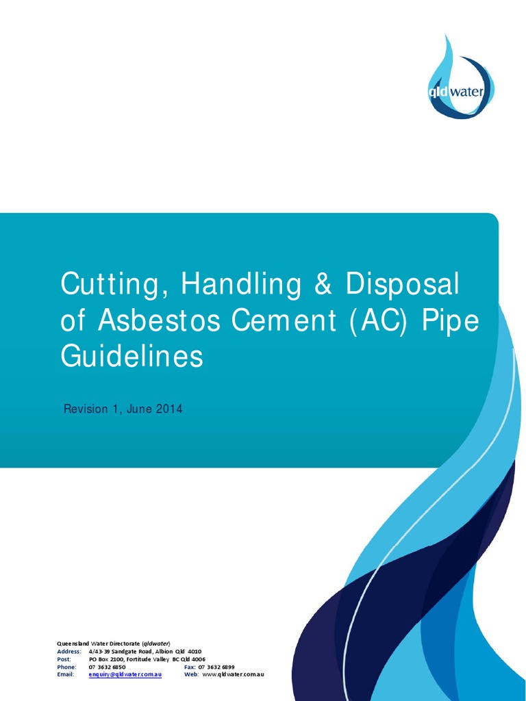 Cutting, Handling & Disposal of Asbestos Cement (AC) Pipe Guidelines ...