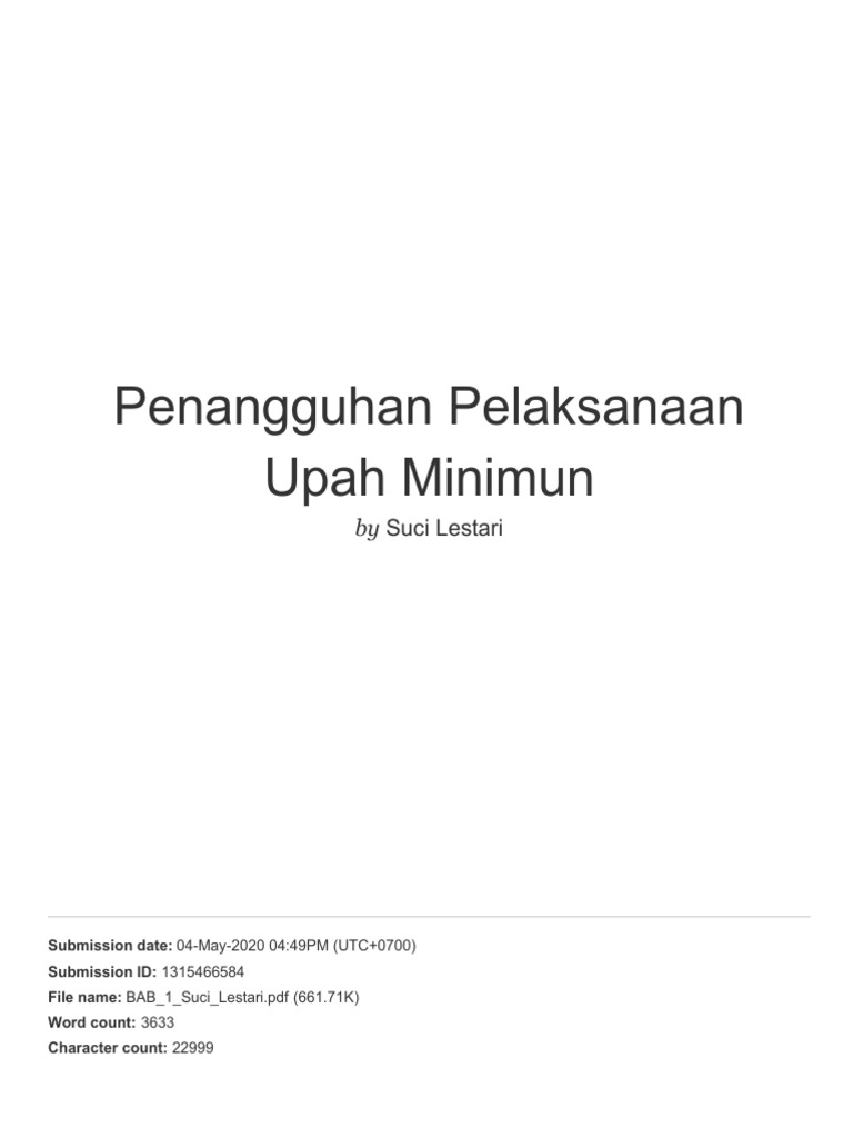 Penangguhan Pelaksanaan Upah Minimun | PDF | Computing And Information Technology