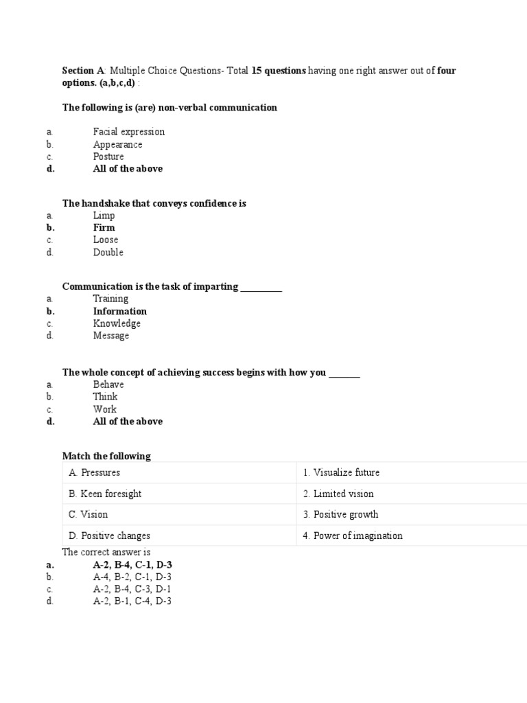 MCQs | PDF | Speed Reading | Communication