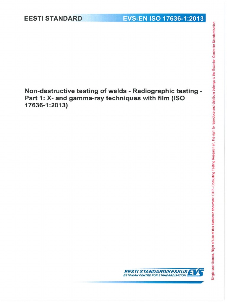 Evs en Iso 17636-1 - 2013 PDF | PDF