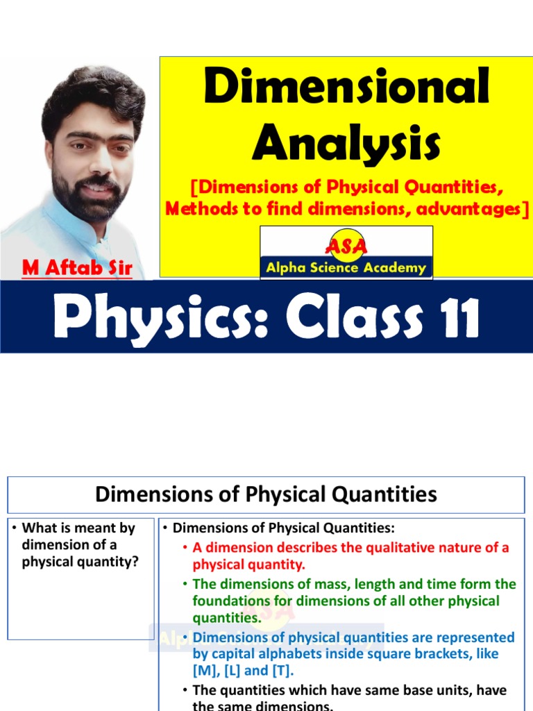 Dimensions of Physical Quantities | PDF | Epistemology Of Science | Physics