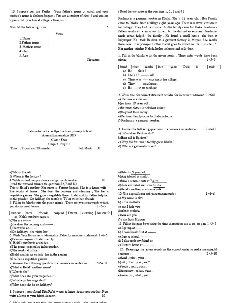 English | PDF | Question | Syntax