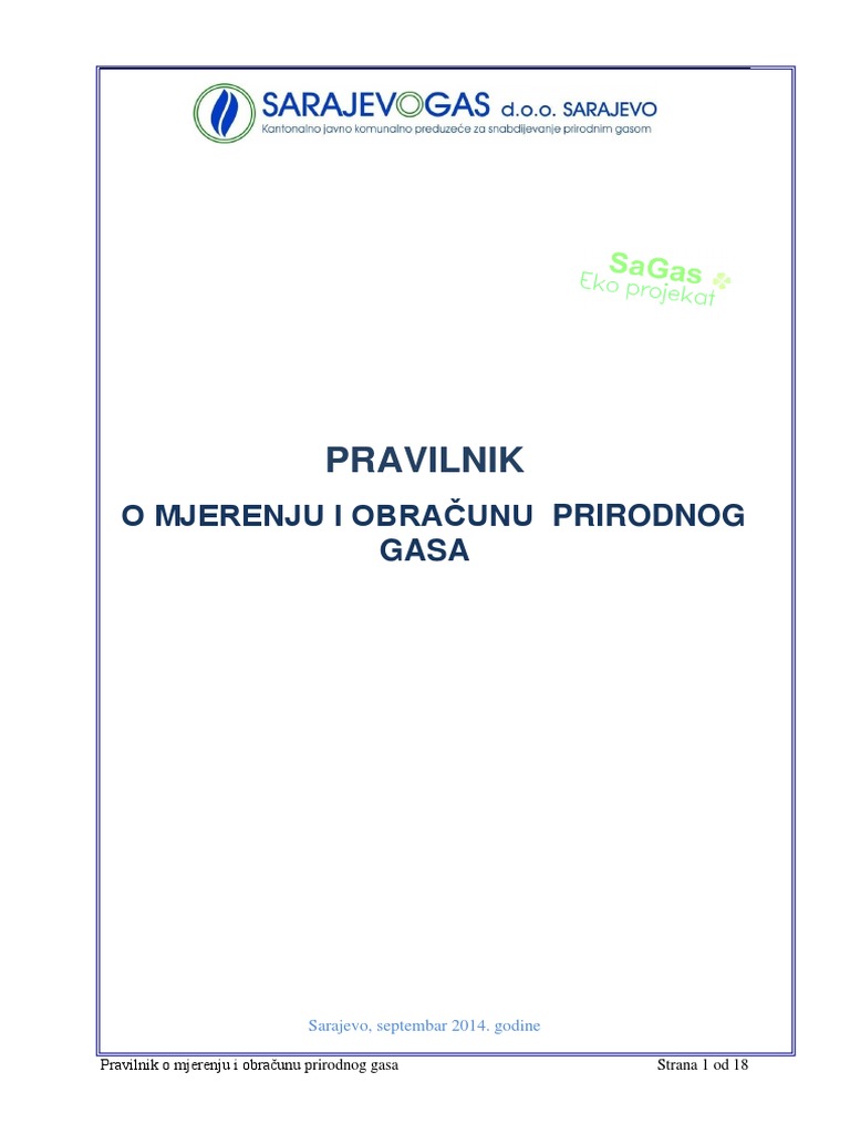 Pravilnik o Mjerenju I Obracunu | PDF