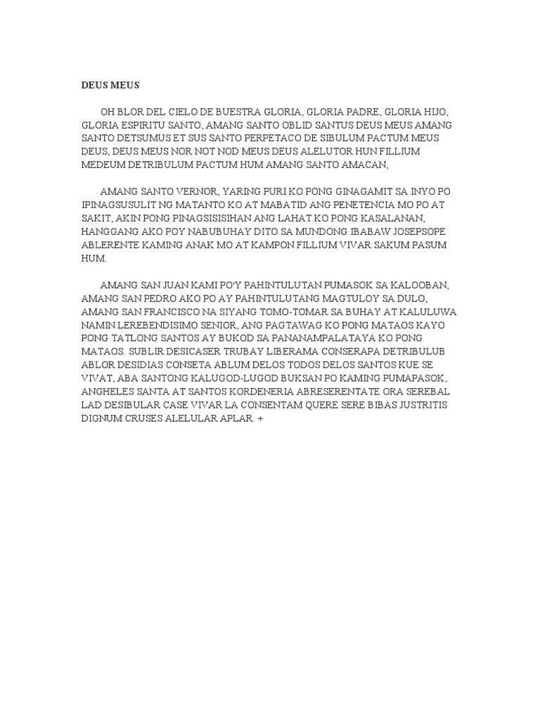 Deus Meus | PDF