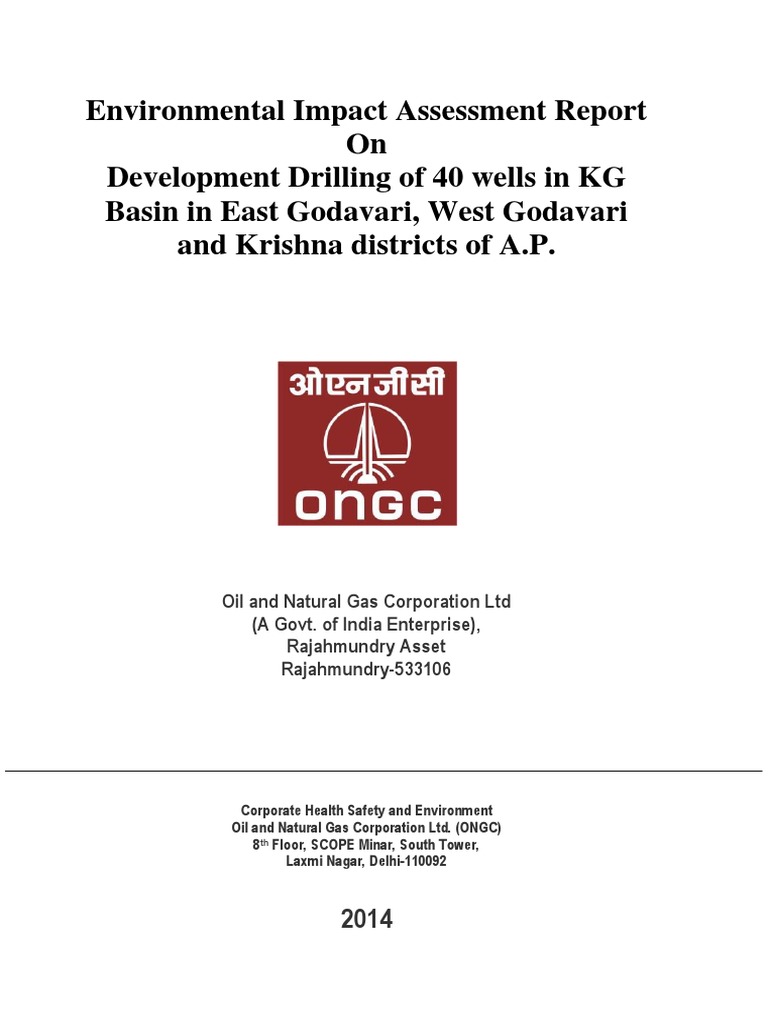 ONGC KG Basin GCS Technical | PDF | Groundwater | Environmental Impact ...