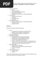 Thyroid Storm Diagnosis Criteria | PDF | Heart Failure | Epidemiology