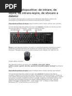 Dispozitive Periferice de Intrare Si Iesire | PDF