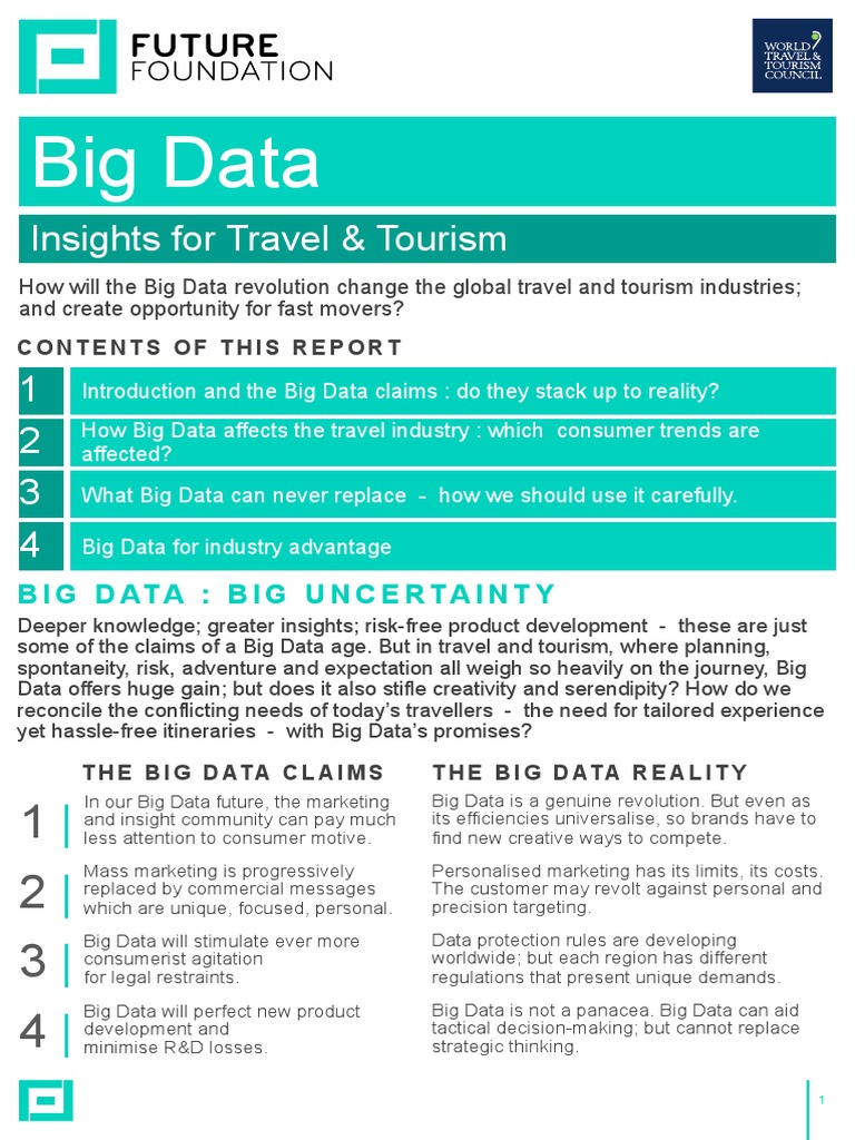 Big Data: Insights For Travel & Tourism | PDF | Big Data | Tourism