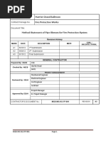CHW & HW Piping Pressure Test Report Format | PDF