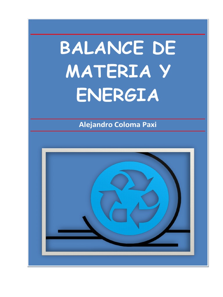 Libro Balance de Materia y Energia 2020 | PDF | Concentración | sal