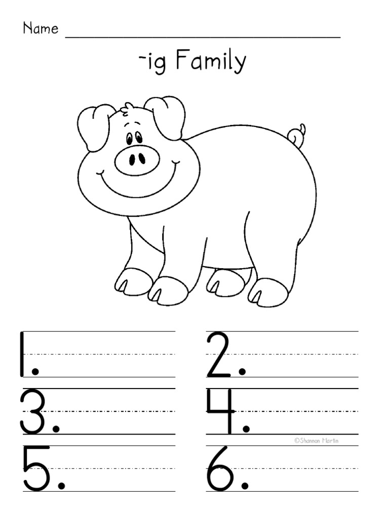 I Word Family Folder Set | PDF