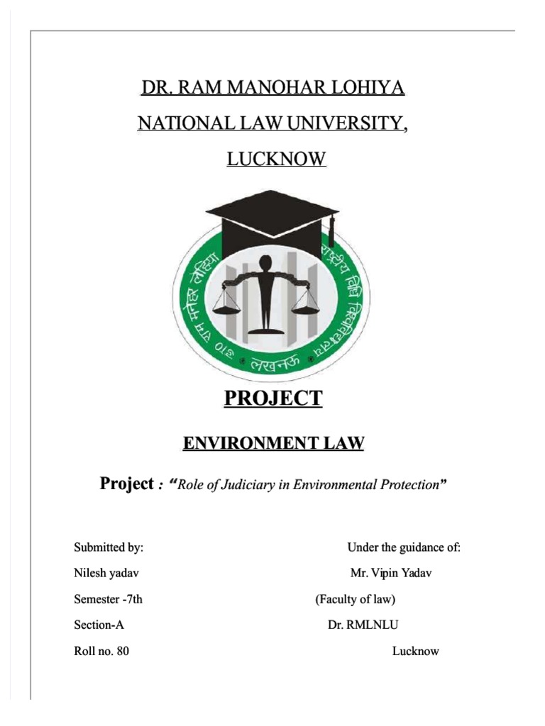 Judiciary's Role in Environmental Law | PDF